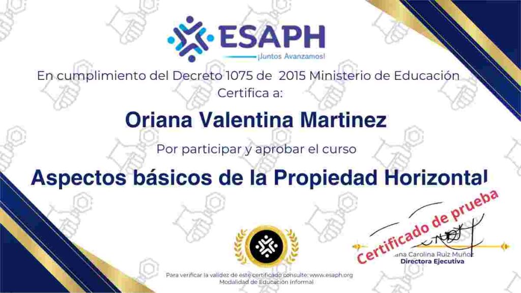 Aspectos Básicos Propiedad Horizontal – Esaph